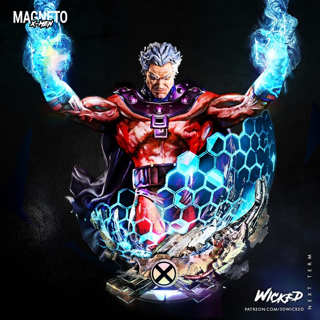 Magneto Bust / Action Figure / Film & TV Series / Resin / X-men / 3D ...