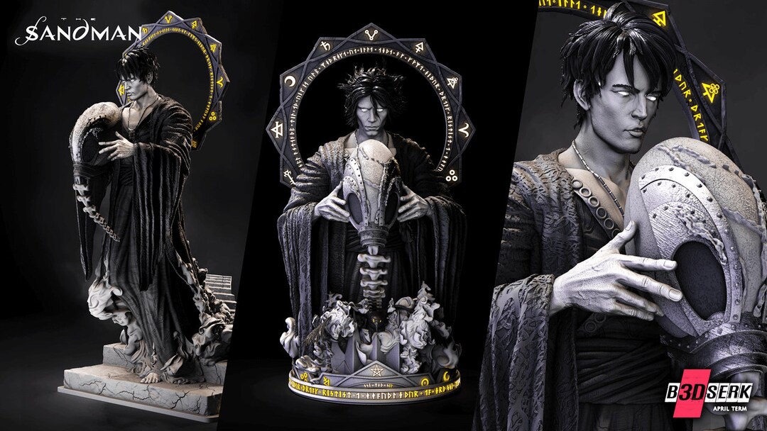 Sandman bust / Action Figure / DC Comics / Resin / Superheroes / 3D ...