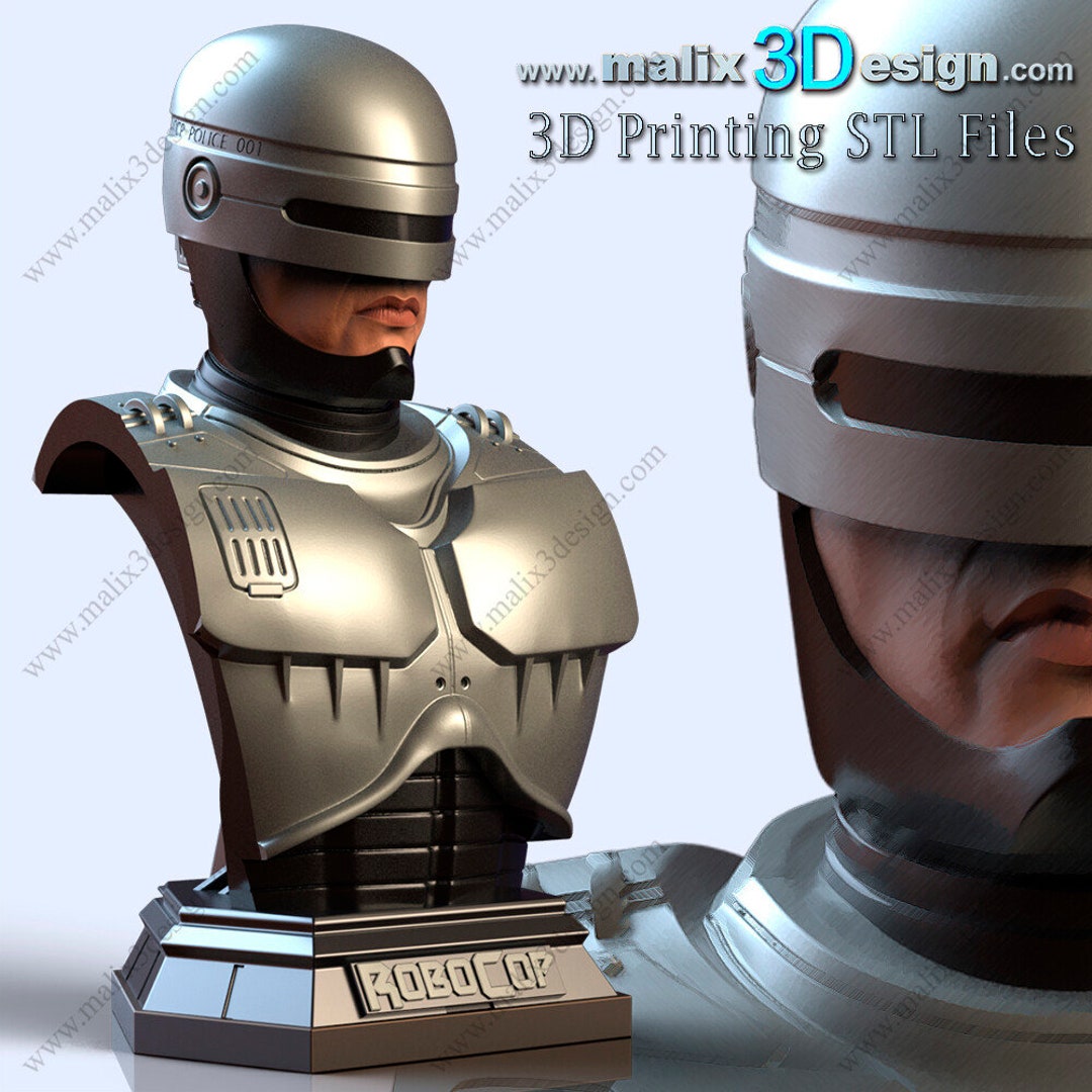 Robocop Bust / Action Figure / Film and TV Series / Resin / 3D Model - Etsy