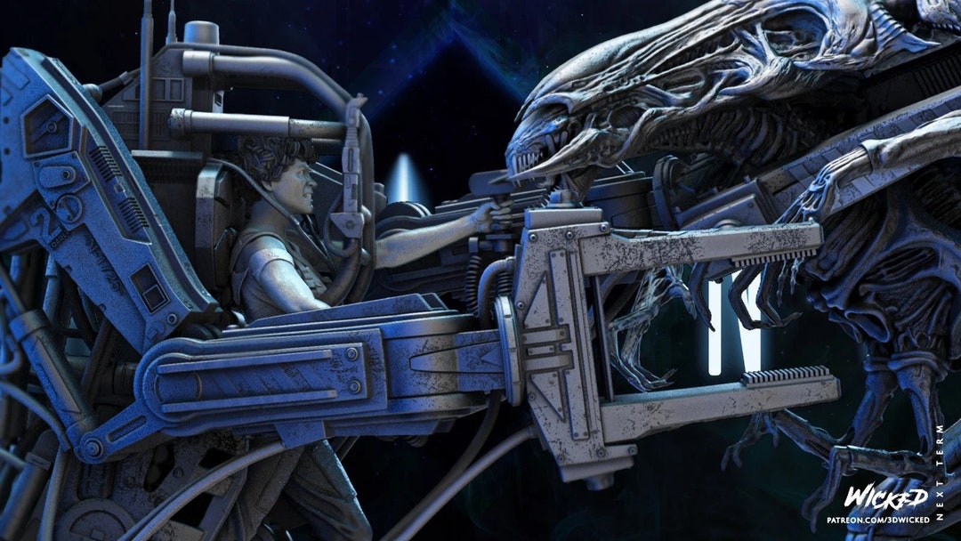 Alien Diorama / Action Figure / Videogames / Resin / Alien / 3D Model ...