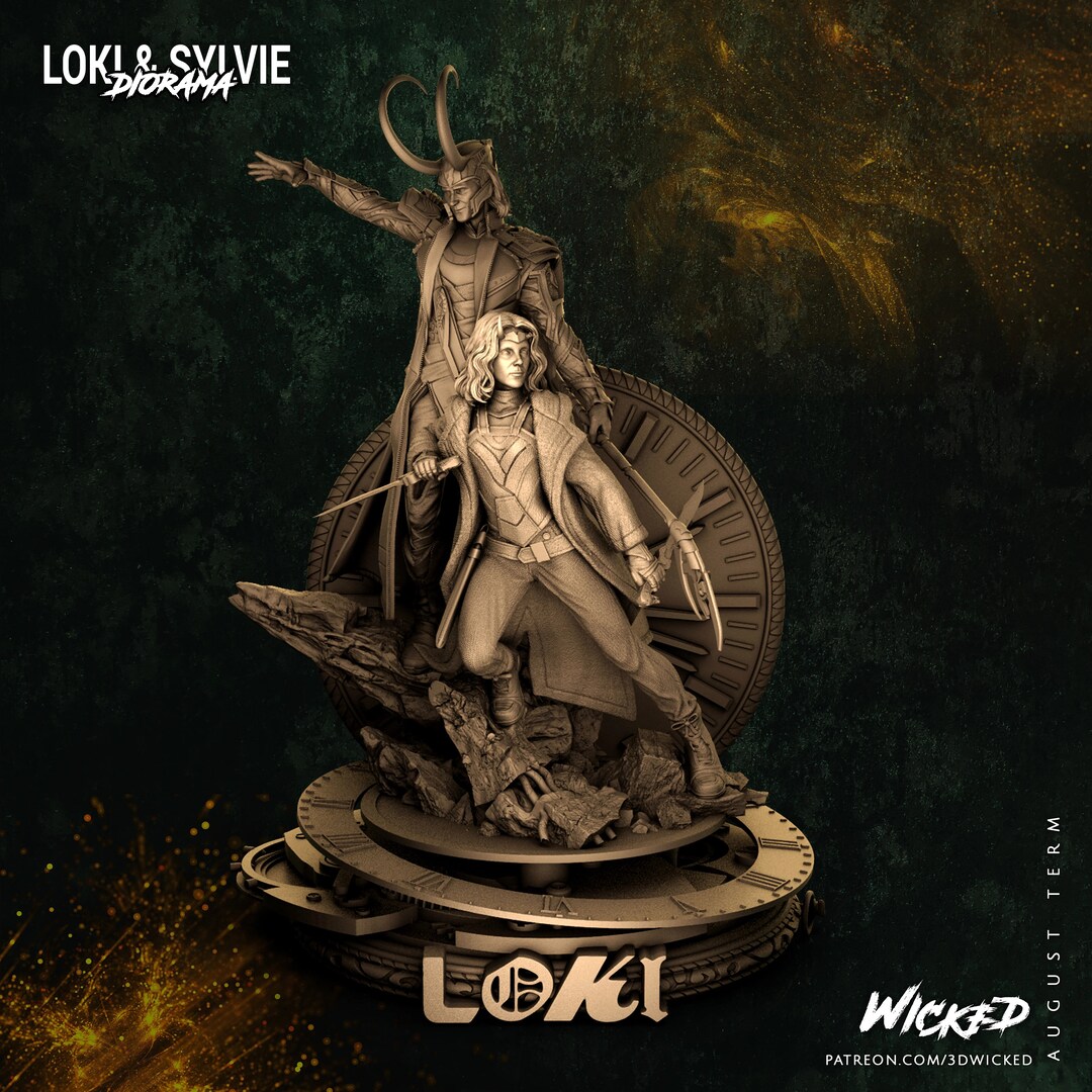 Loki and Sylvie Diorama / Action Figure / Film & TV Series / Resin ...