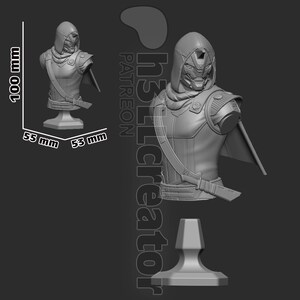 Cayde 6 destiny 2 bust / Action Figure / Videogames / Resin / Destiny 2 ...