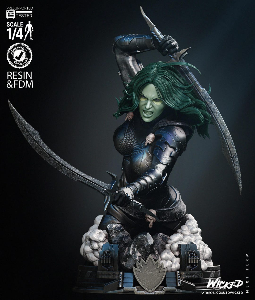 Gamora Comic Version bust / Action Figure / Film & TV Series / Resin ...