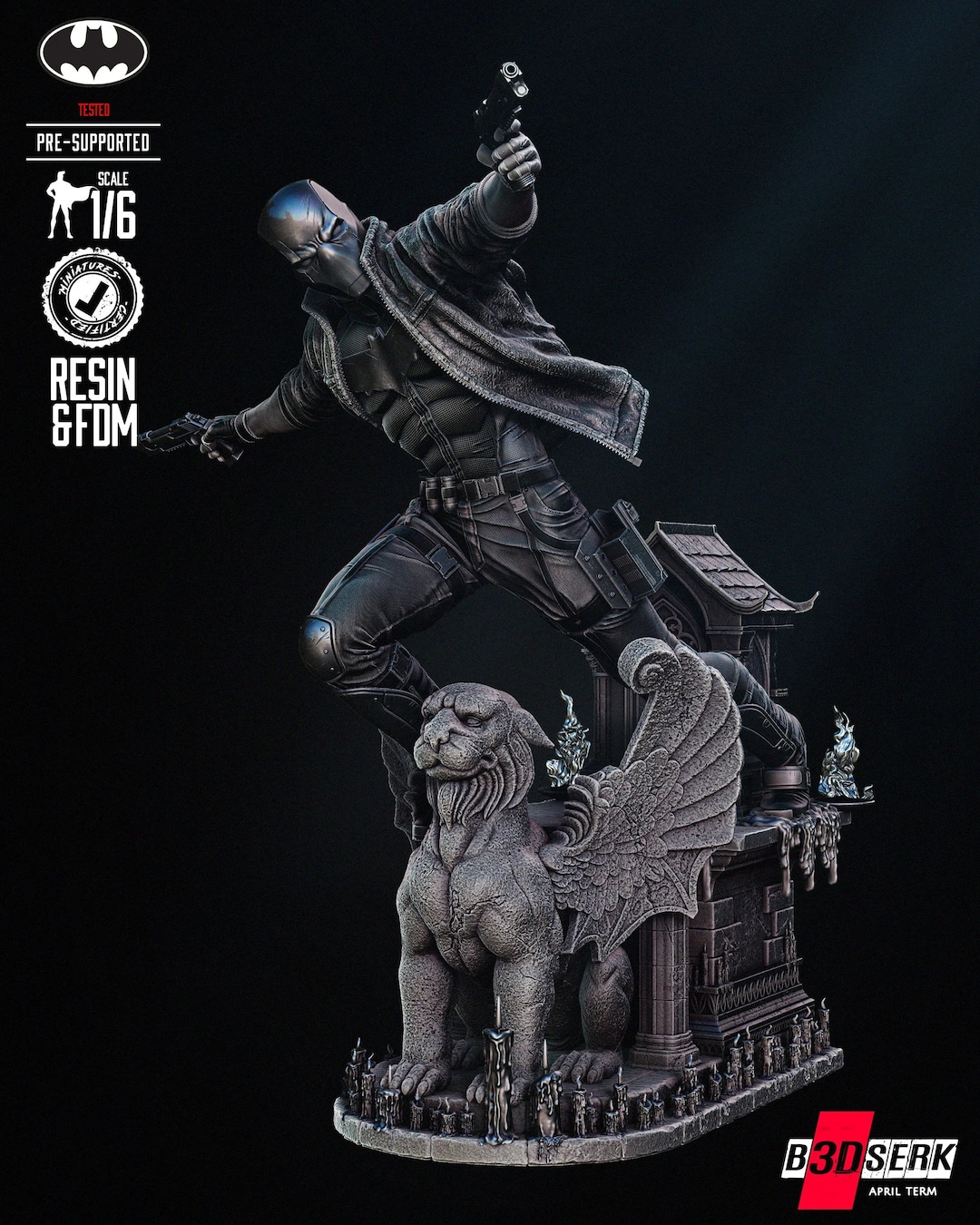 Red Hood Variant / Action Figure / DC Comics / Resin / Superheroes / 3D ...