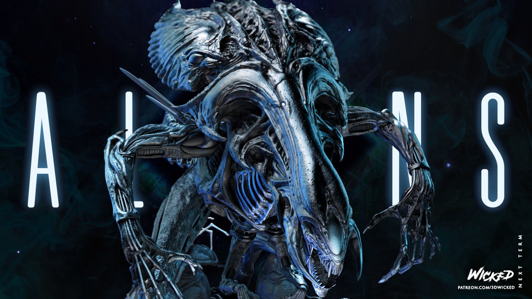 Queen Alien / Action Figure / Film & TV Series / Resin / Alien / 3D ...
