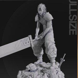 Zack Fair final Fantasy VII / Action Figure / Videogames / Resin / PLA ...