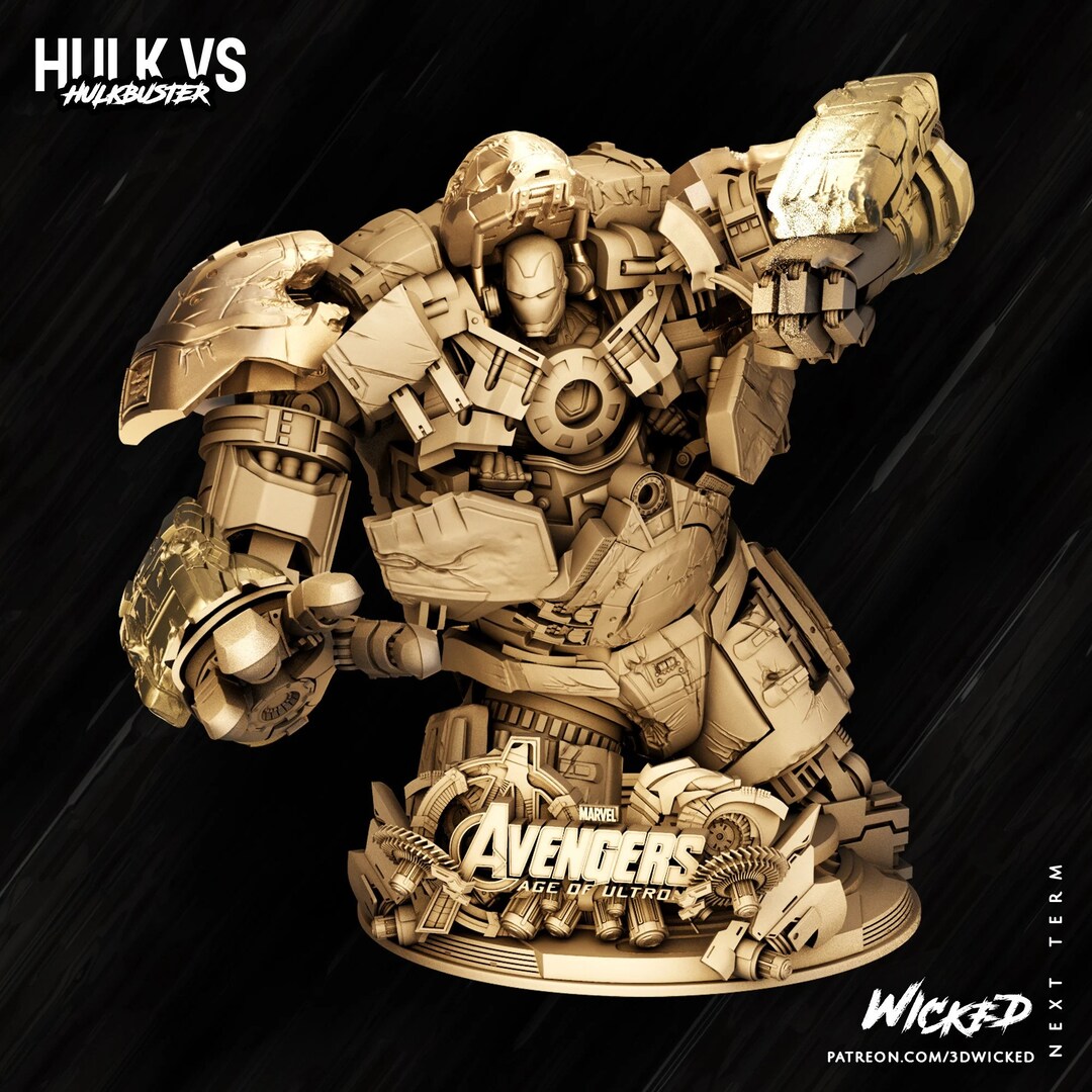Hulkbuster bust / Action Figure / Film & TV Series / Resin / - Etsy
