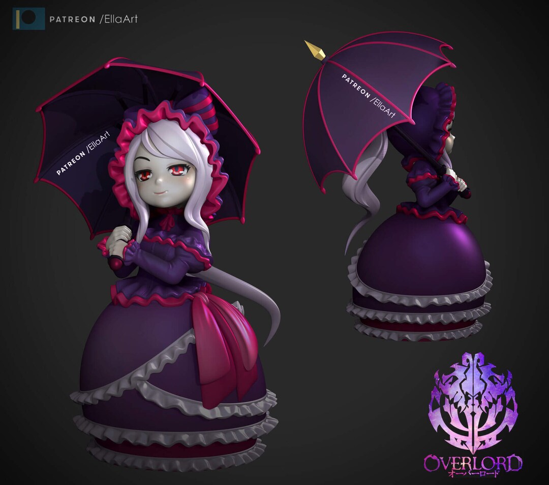 Shalltear Bloodfallen Chibi overlord / Action Figure / Film & TV Series ...