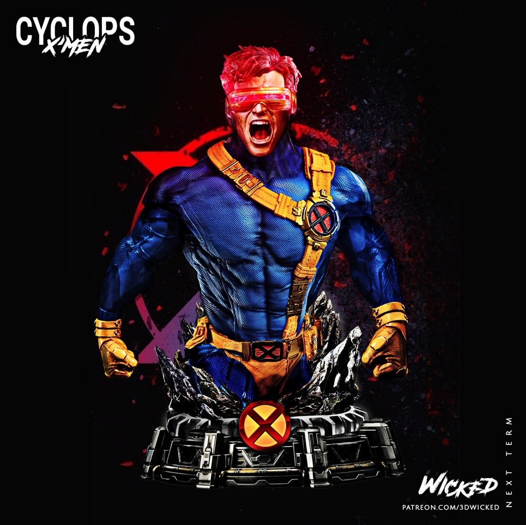 Cyclops bust / Action Figure / Film & TV Series / Resin / X-men / 3D ...