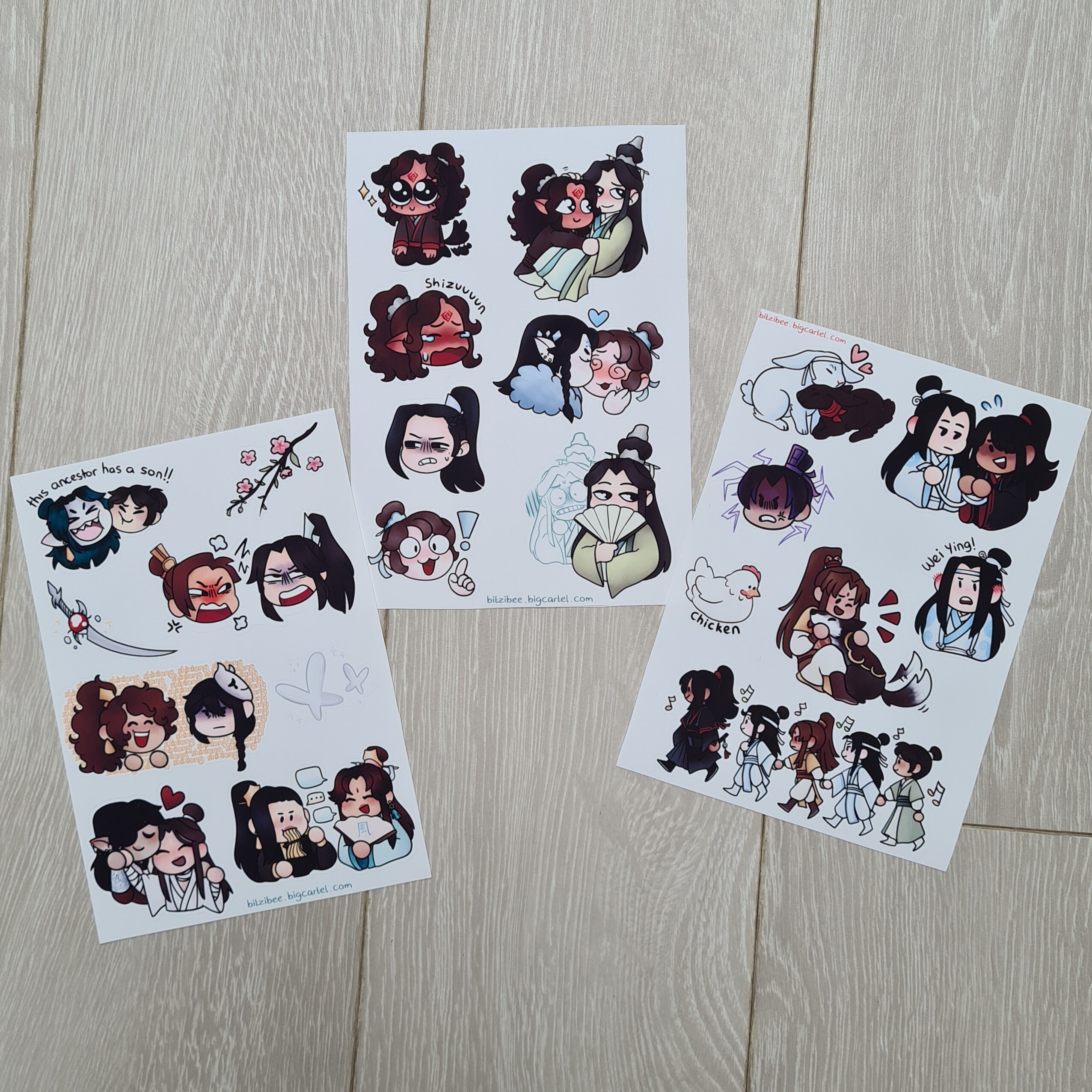 MXTX Vinyl Sticker Sheets - Etsy