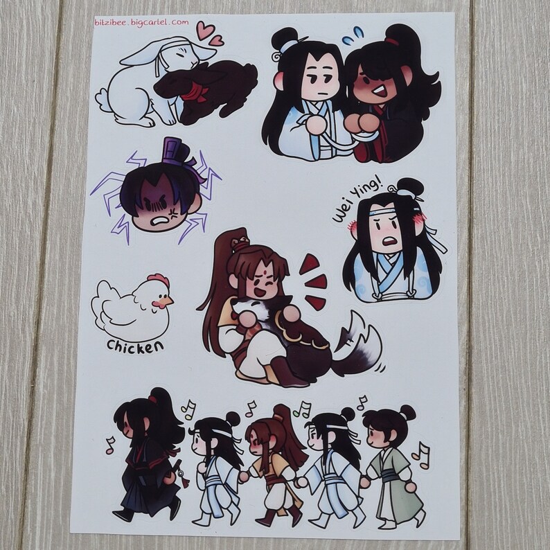 MXTX Vinyl Sticker Sheets - Etsy