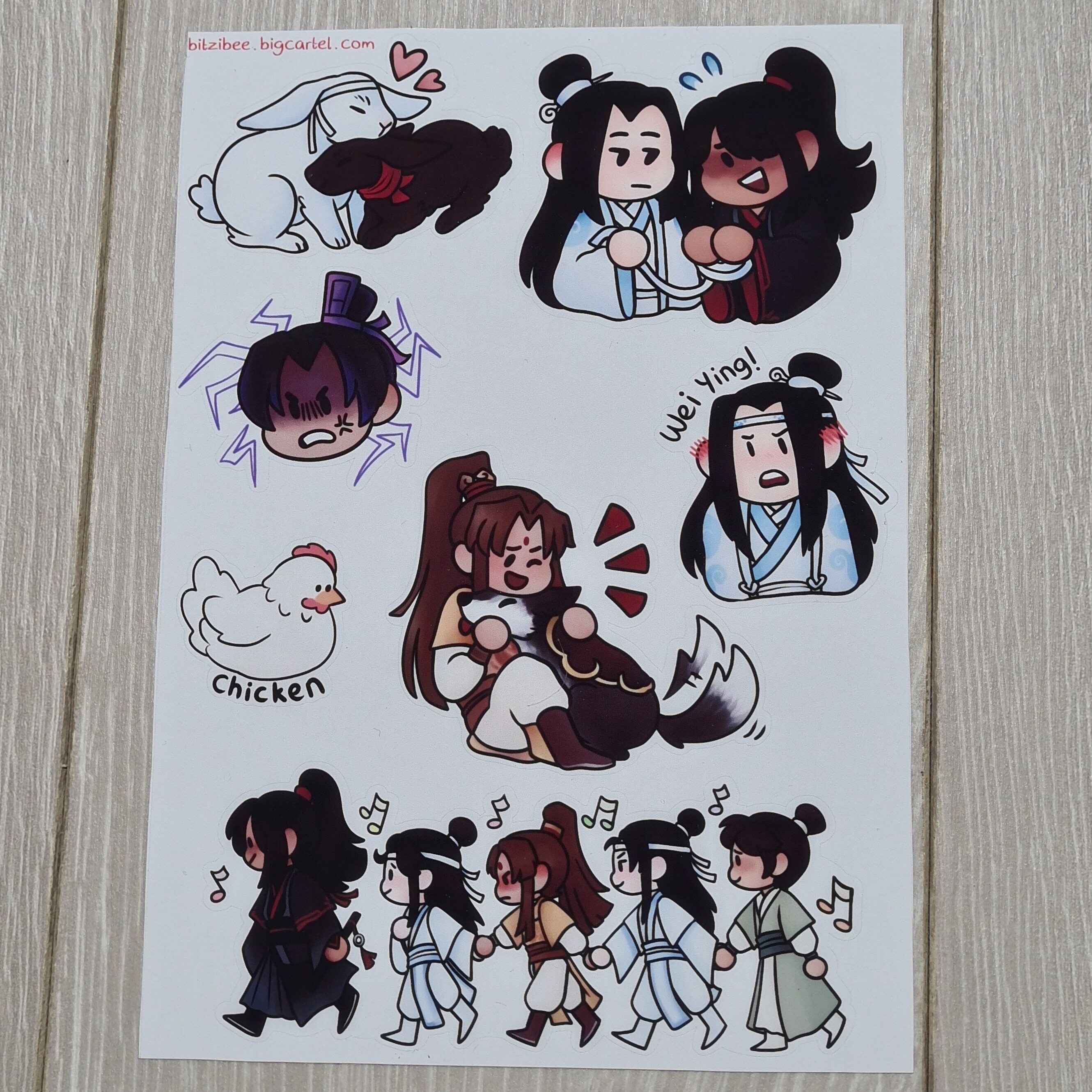 MXTX Vinyl Sticker Sheets - Etsy