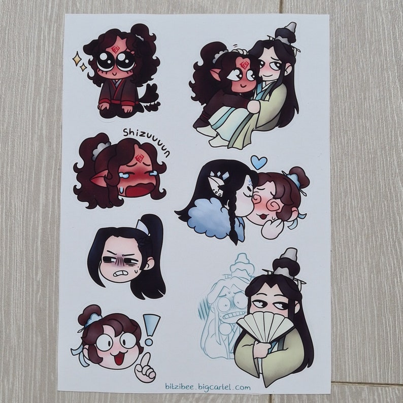 MXTX Vinyl Sticker Sheets - Etsy