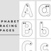 LARGE Traceable Alphabet Worksheets for Pre-k - Lowercase and Capital ...