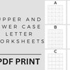 Printable Upper and Lower Case Traceable Letter Worksheets Kids ...