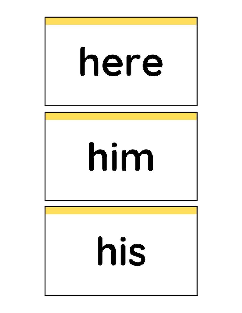 Printable Sight Words for Kids, 300 High-frequency Words, Early ...