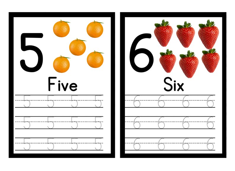 1-10 Counting and Writing Practice Work Sheets, Toddler Learning, Prek ...
