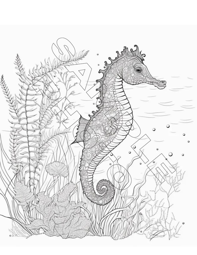 Explore the Wonders of the Ocean Life With 20 Detailed Colouring Pages ...