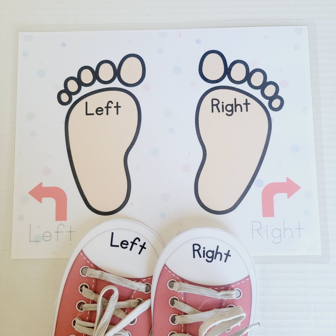 Kids Shoe Tying Practice, Left and Right Practice, Motor Skills, Hand ...