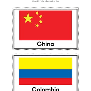 Printable World Country Flags for Kids Learning, 195 Countries ...