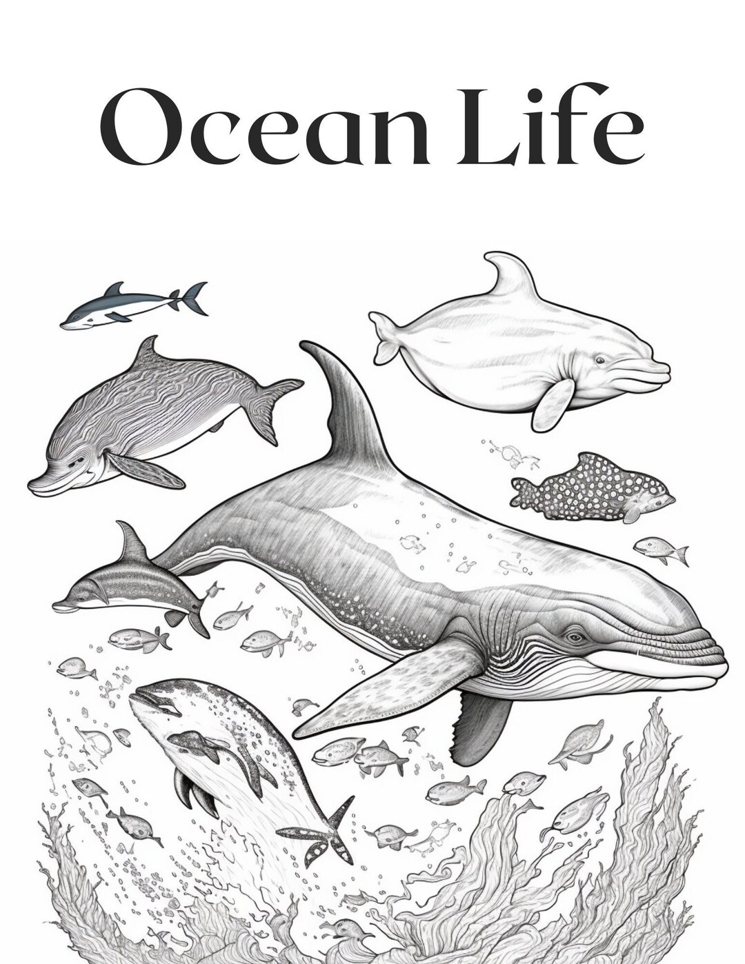 Explore the Wonders of the Ocean Life With 20 Detailed Colouring Pages ...