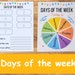 Days of the Week Wheel, Printable Calendar, Toddler Activities ...