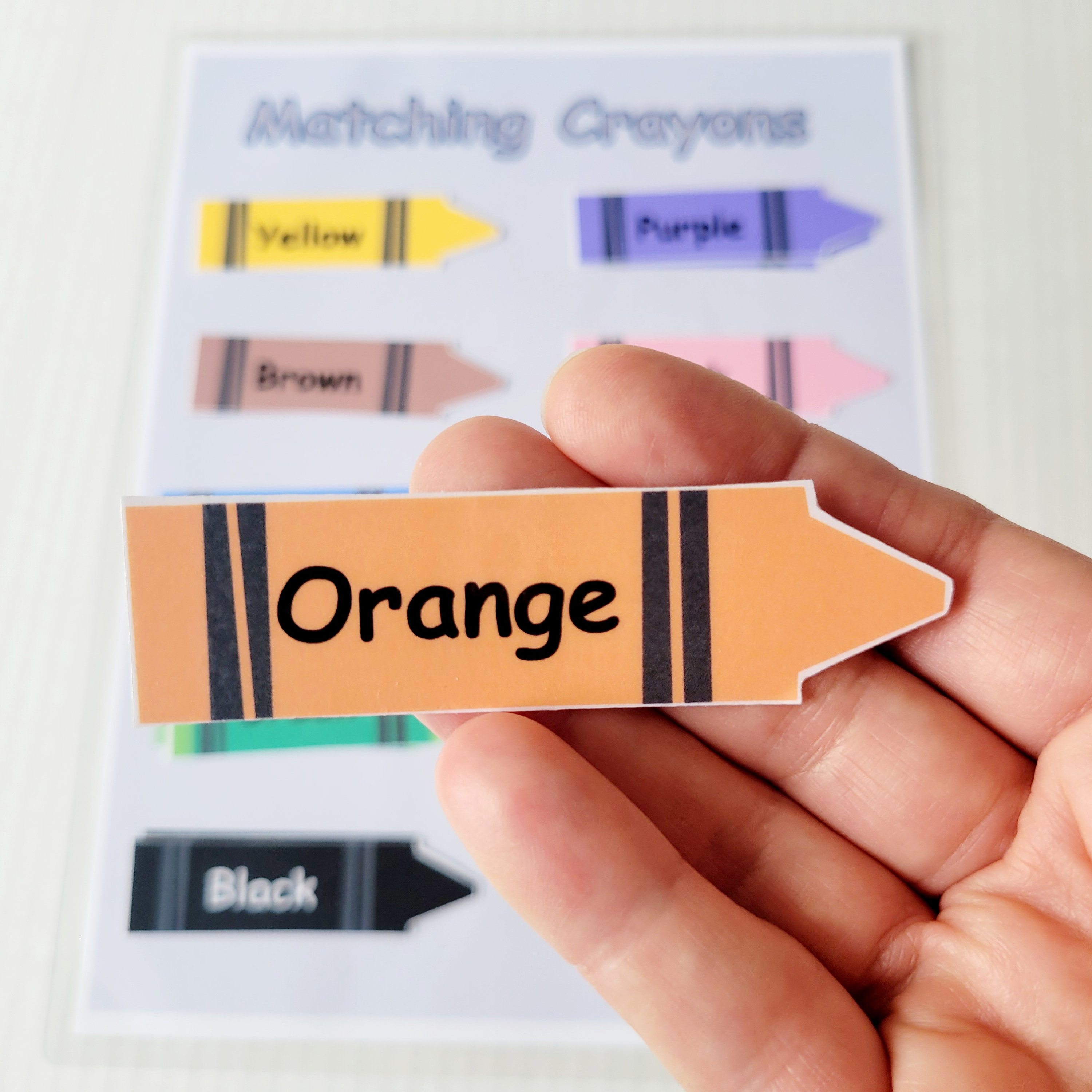 Color Matching Game, Busy Book Printable, Educational Activity ...