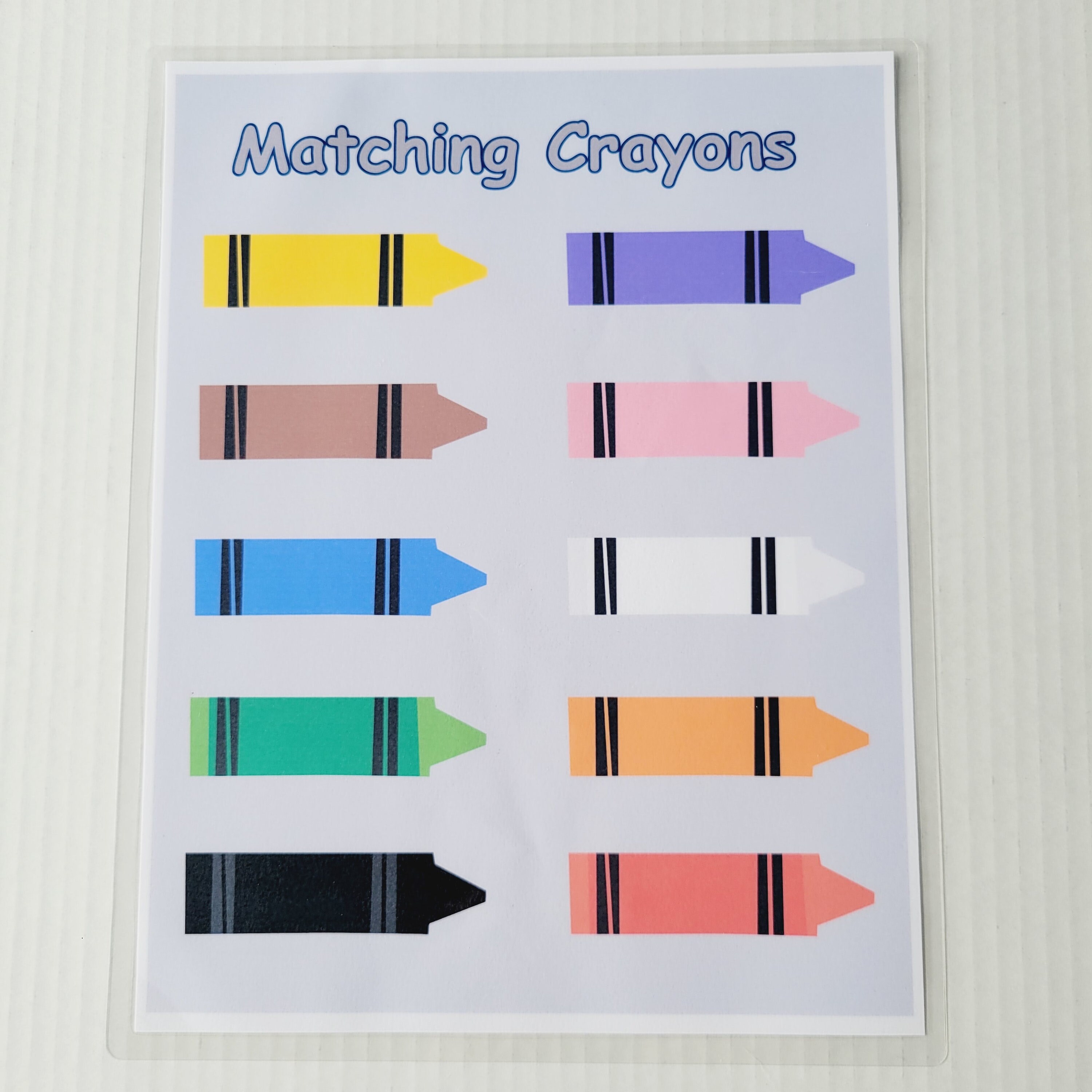 Color Matching Game, Busy Book Printable, Educational Activity ...