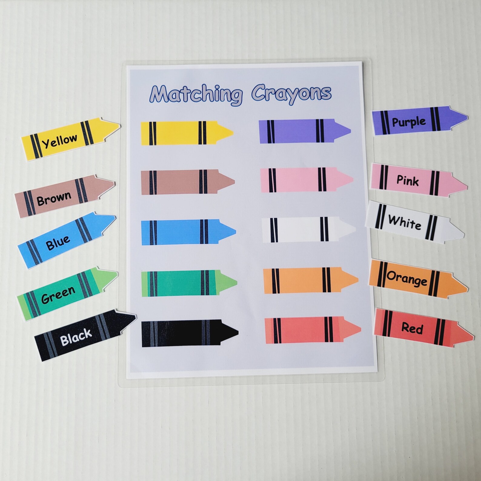 Color Matching Game, Busy Book Printable, Educational Activity ...