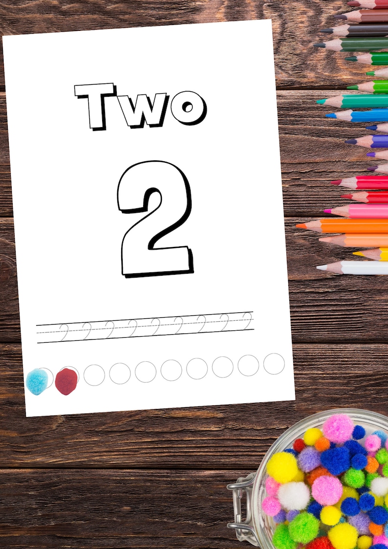 Coloring Numbers Printable, 1-20 Printable Sheets for Preschool ...