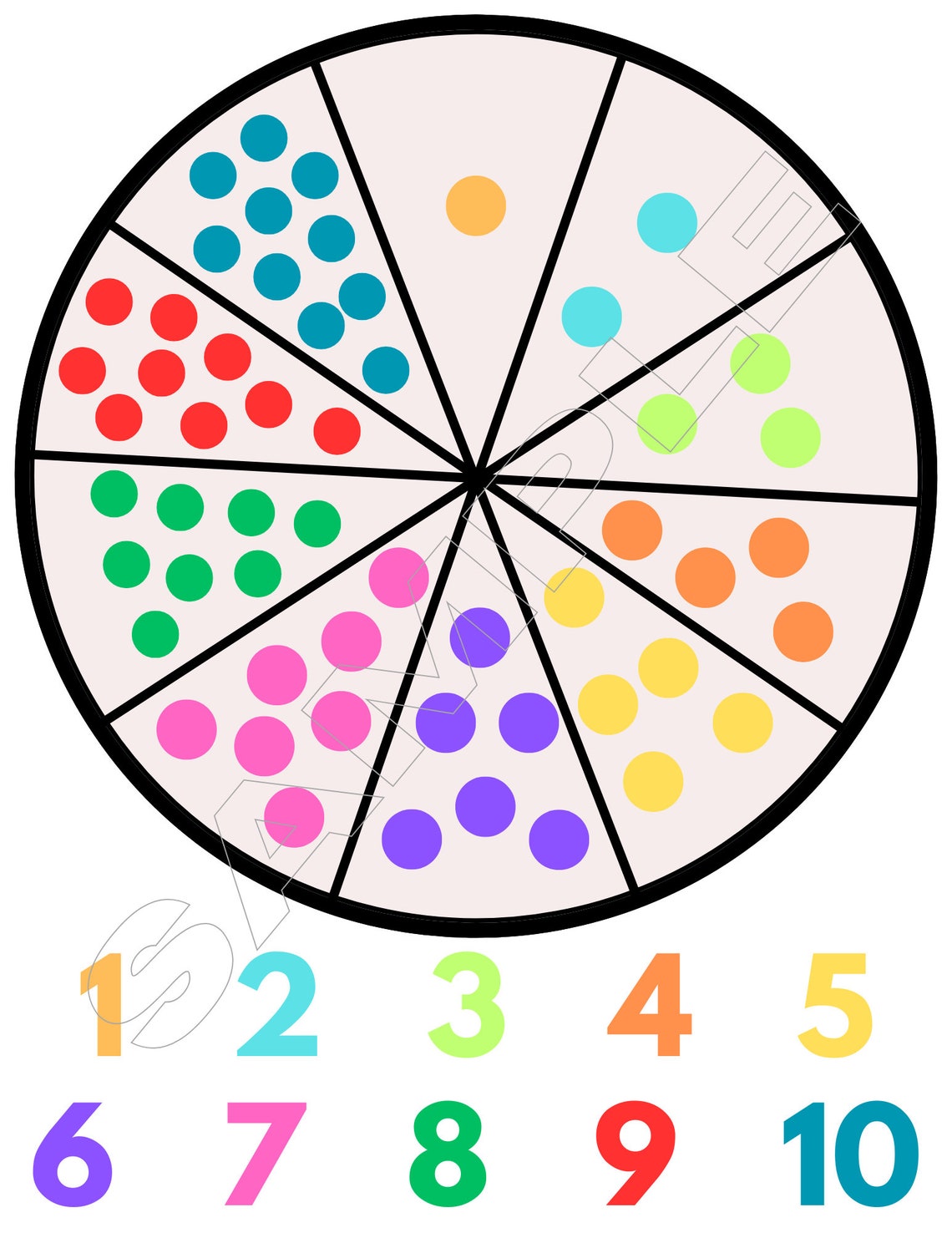 Number Matching Game for Kids, Preschool Learning 1-10, Kindergarten ...