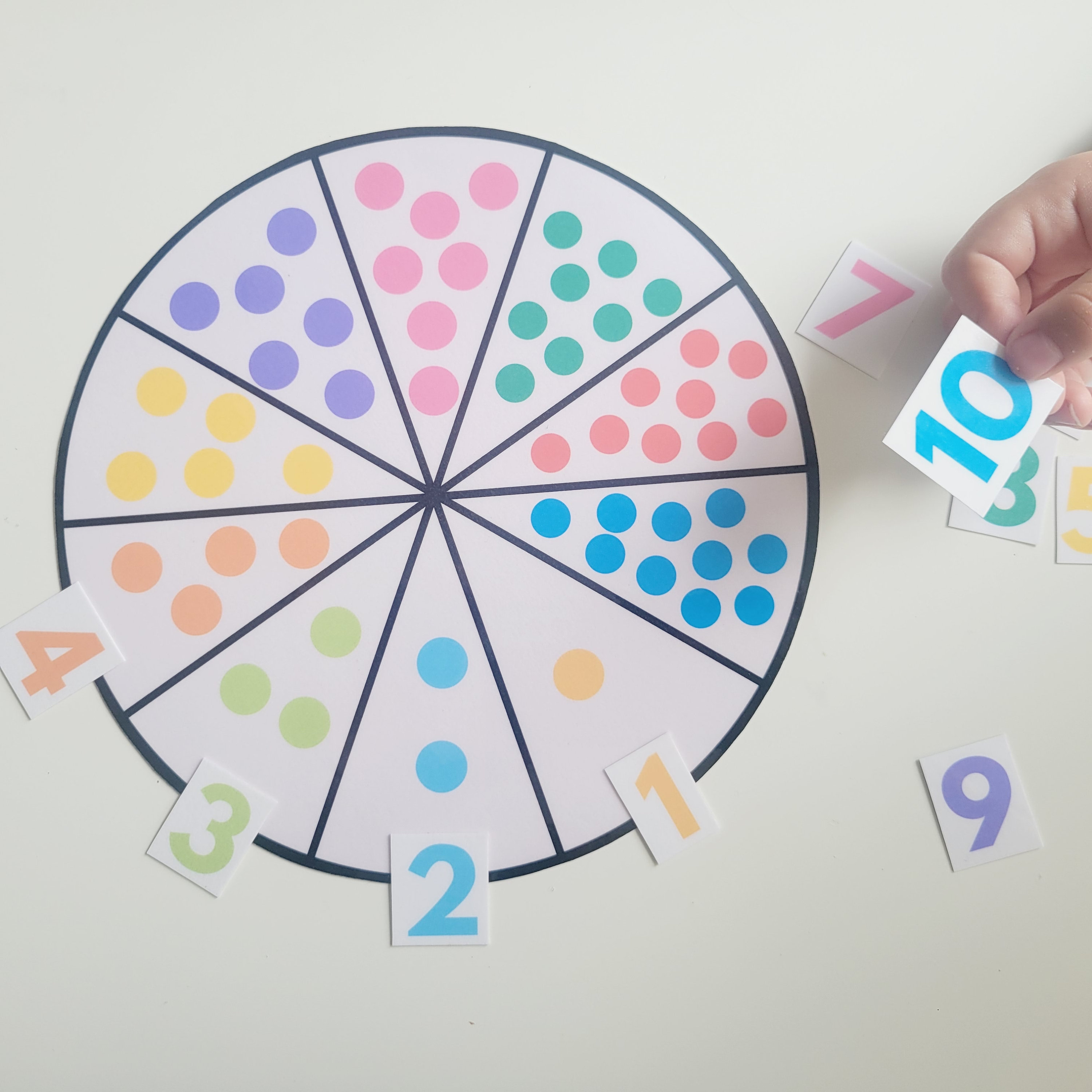 Number Matching Game for Kids, Preschool Learning 1-10, Kindergarten ...