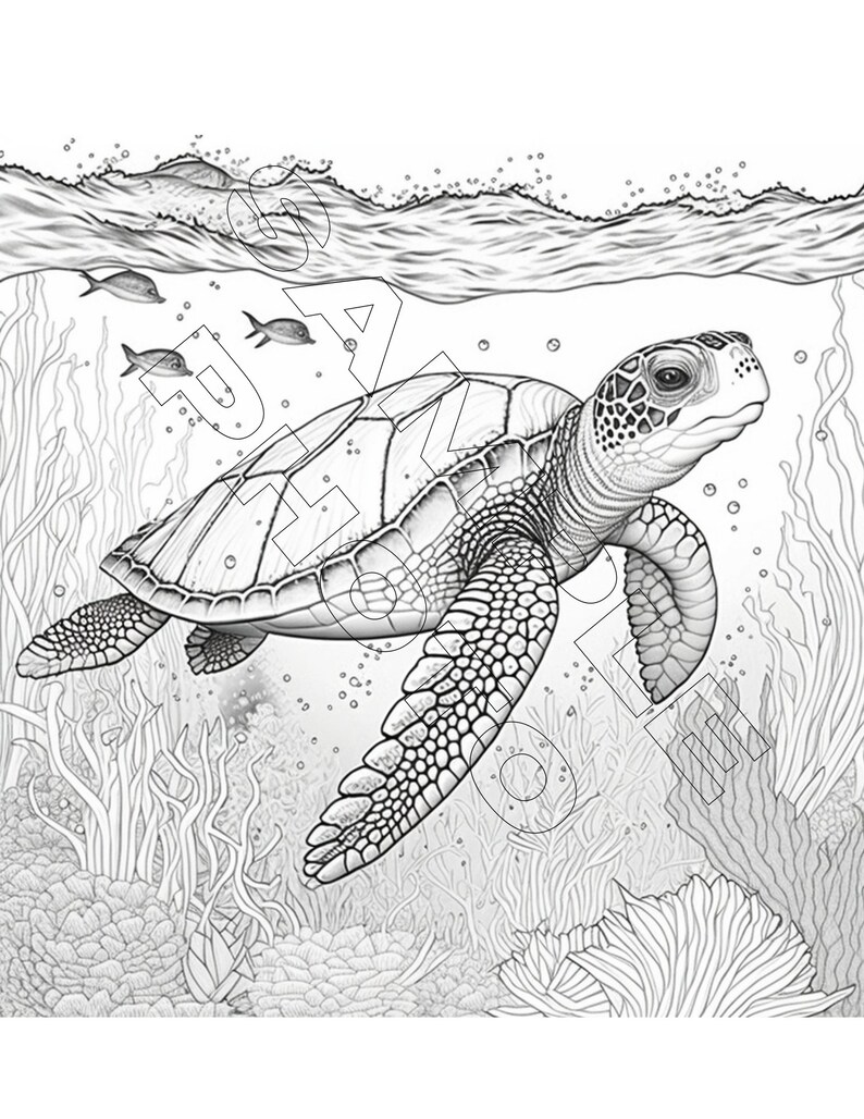 Explore the Wonders of the Ocean Life With 20 Detailed Colouring Pages ...