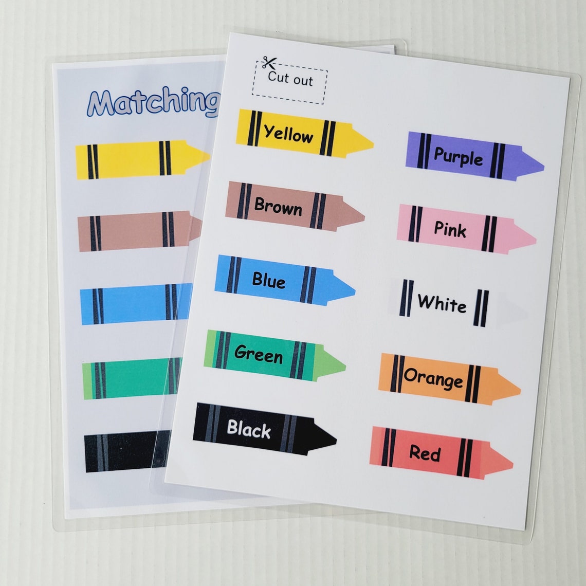 Color Matching Game, Busy Book Printable, Educational Activity ...