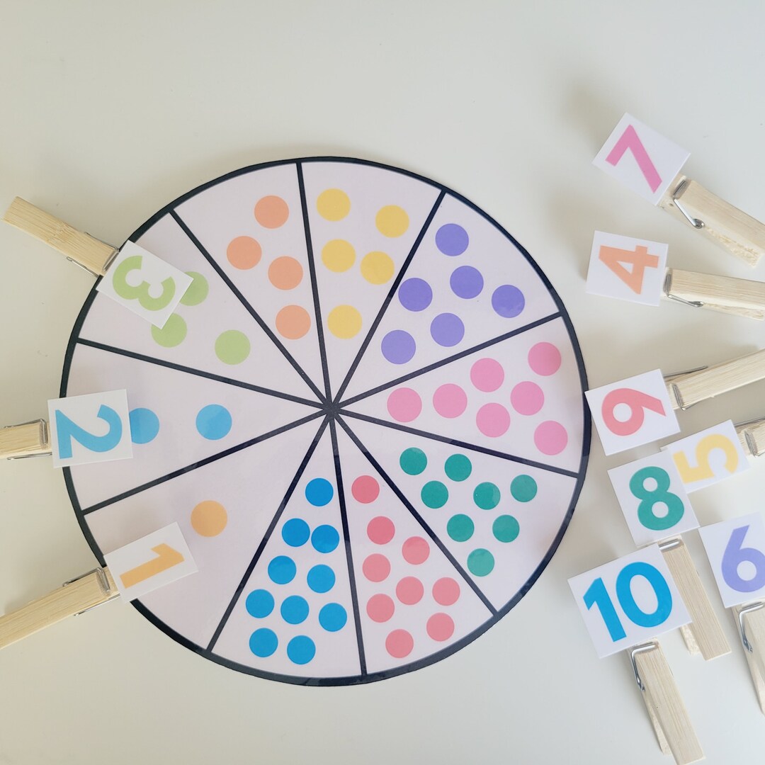 Number Matching Game for Kids, Preschool Learning 1-10, Kindergarten ...