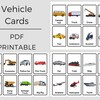 Real VEHICLES, 24 Montessori Cards, Flash Cards, PDF Printable ...