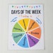 Days of the Week Wheel, Printable Calendar, Toddler Activities ...
