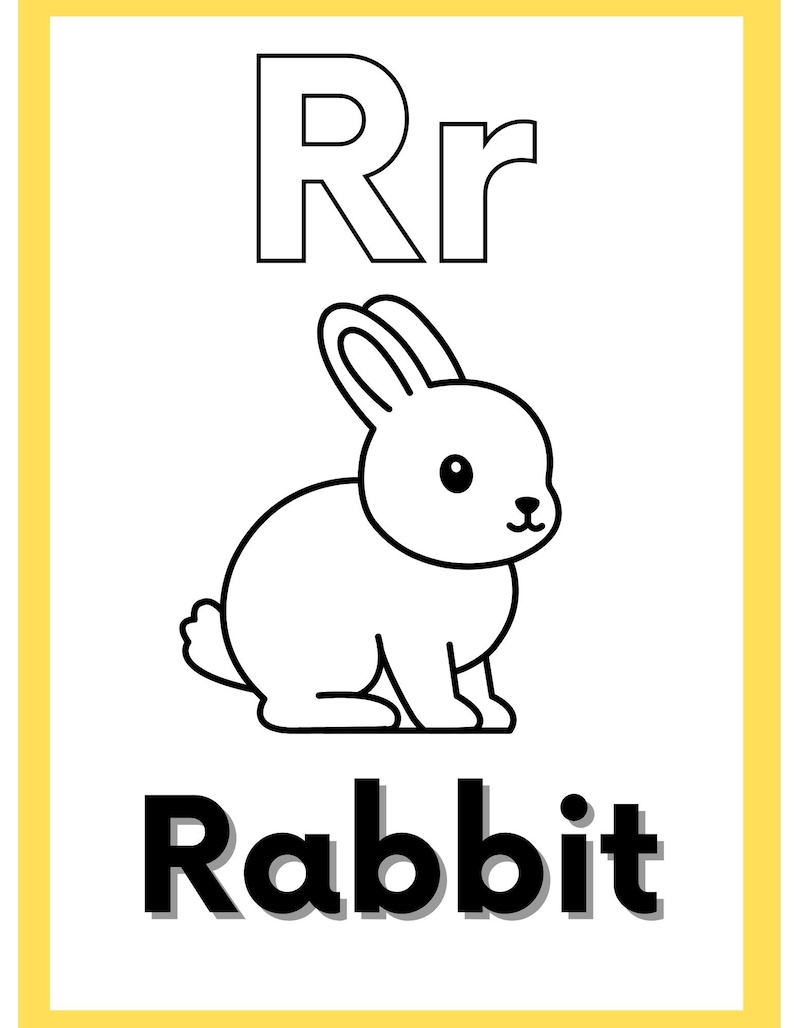 Printable ABC Colouring Book, Toddler Learning, Educational Activity ...