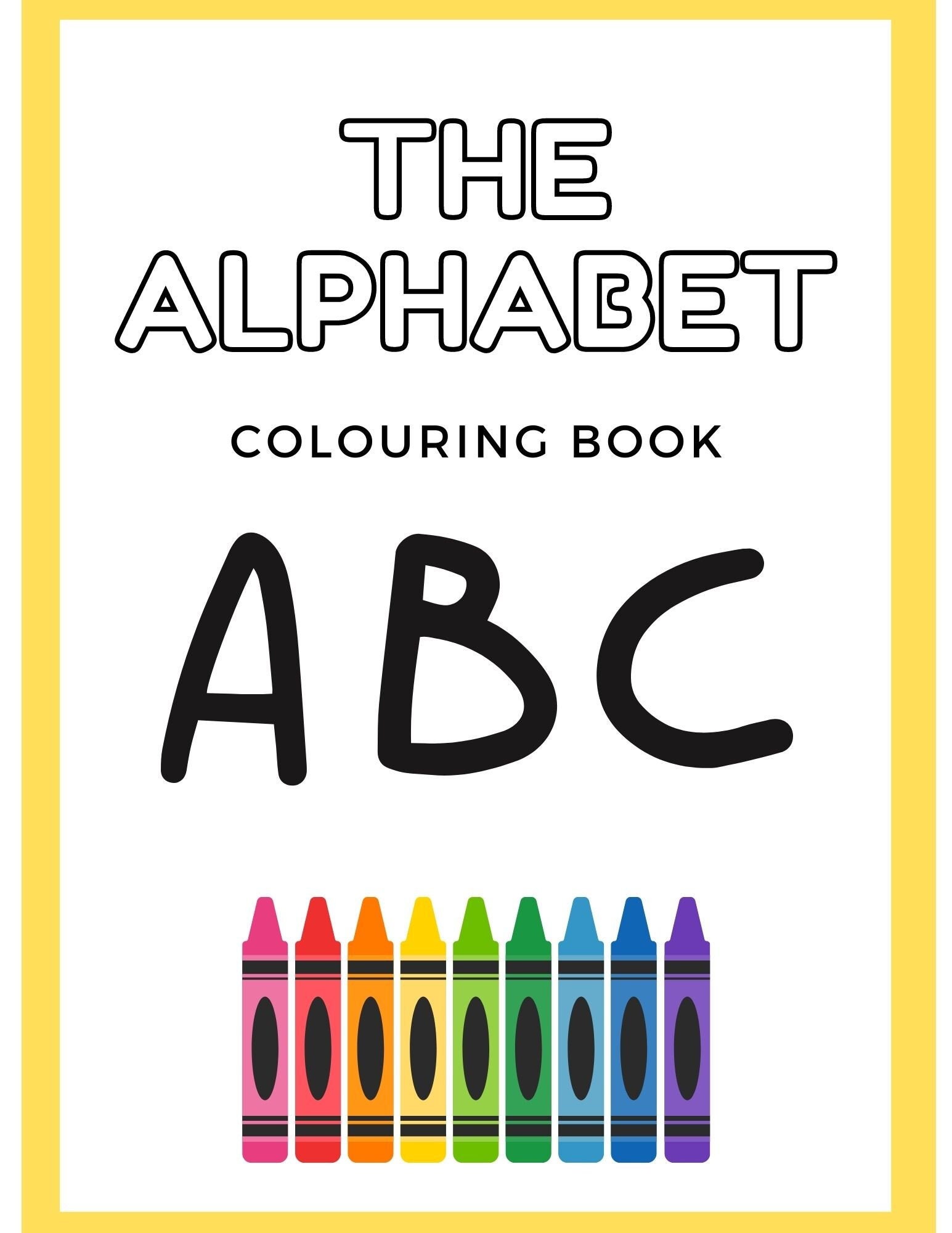 Printable ABC Colouring Book, Toddler Learning, Educational Activity ...