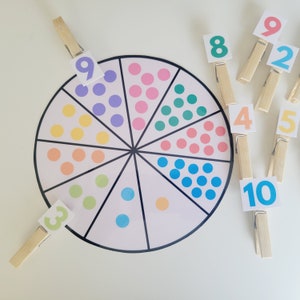 Number Matching Game for Kids, Preschool Learning 1-10, Kindergarten ...