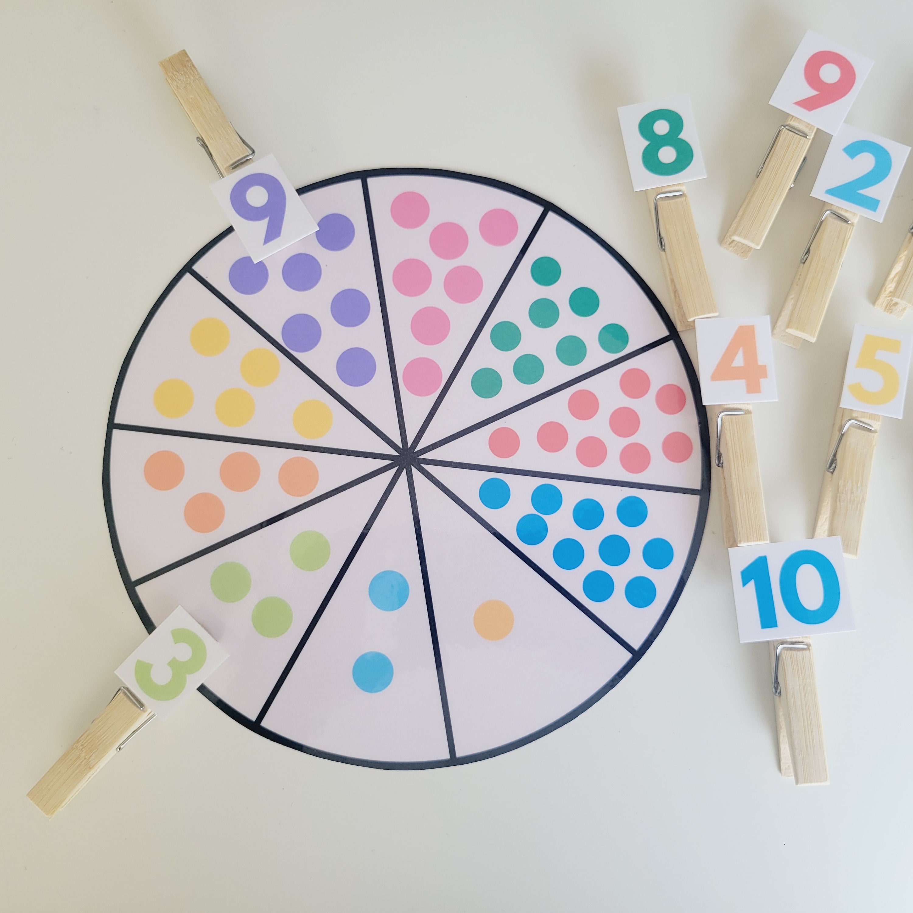 Number Matching Game for Kids, Preschool Learning 1-10, Kindergarten ...