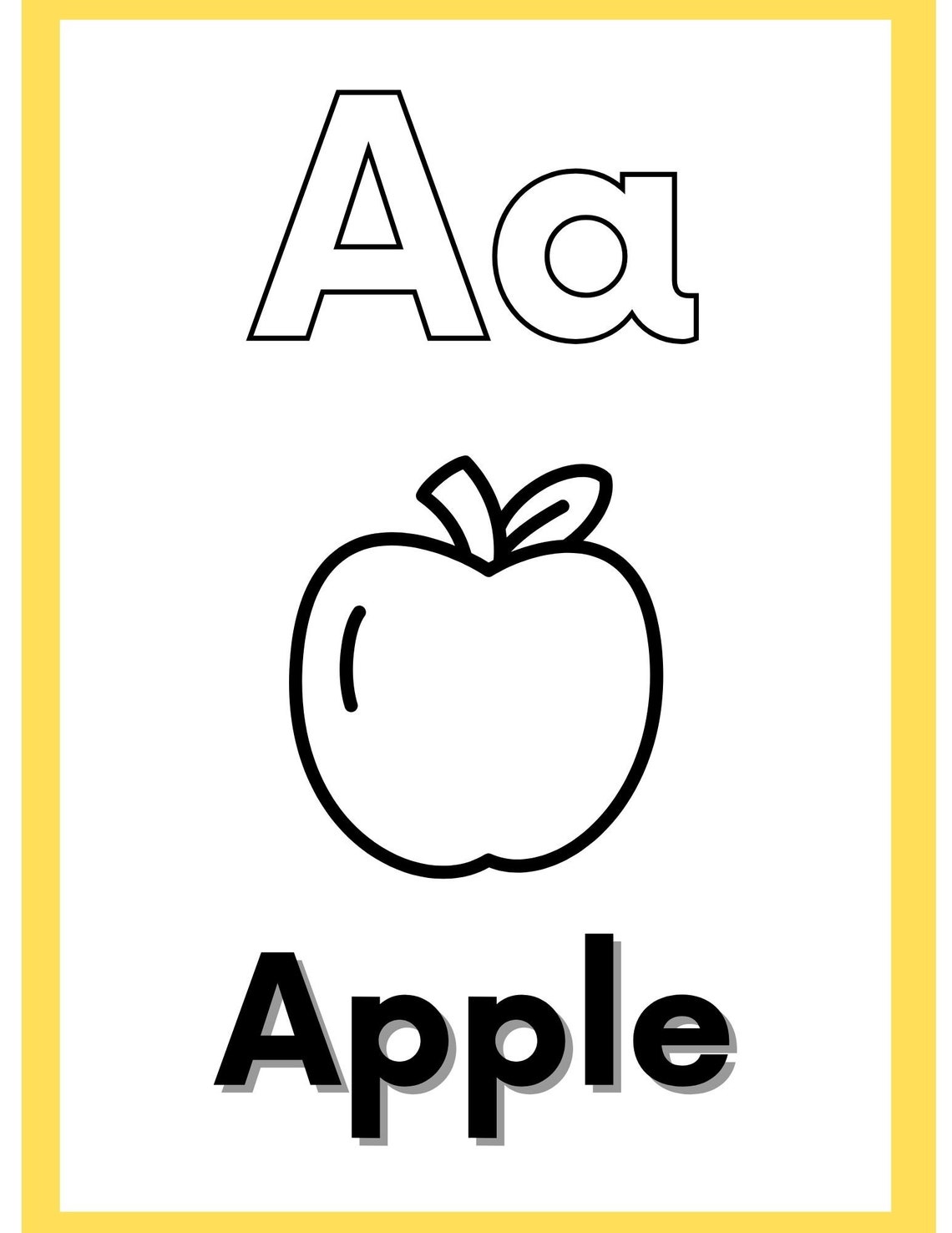 Printable ABC Colouring Book, Toddler Learning, Educational Activity ...