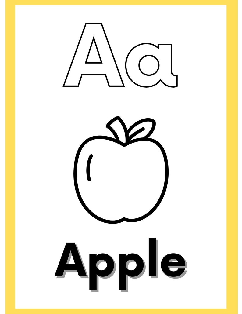 Printable ABC Colouring Book, Toddler Learning, Educational Activity ...