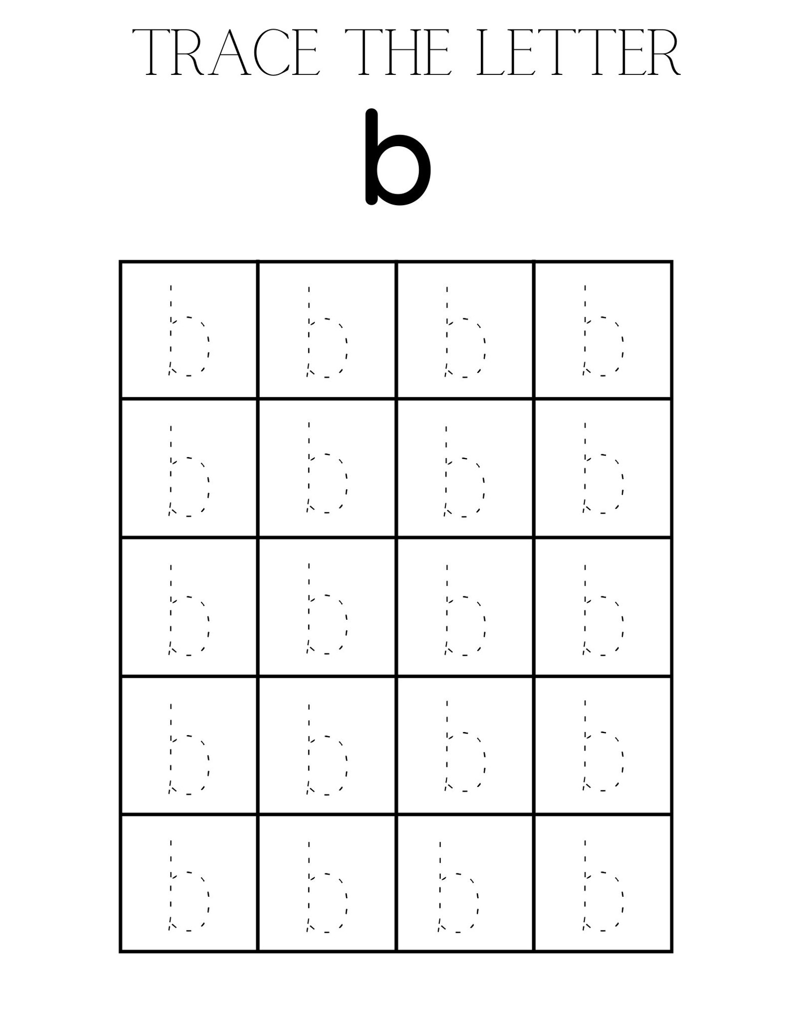 Printable Upper and Lower Case Traceable Letter Worksheets Kids ...