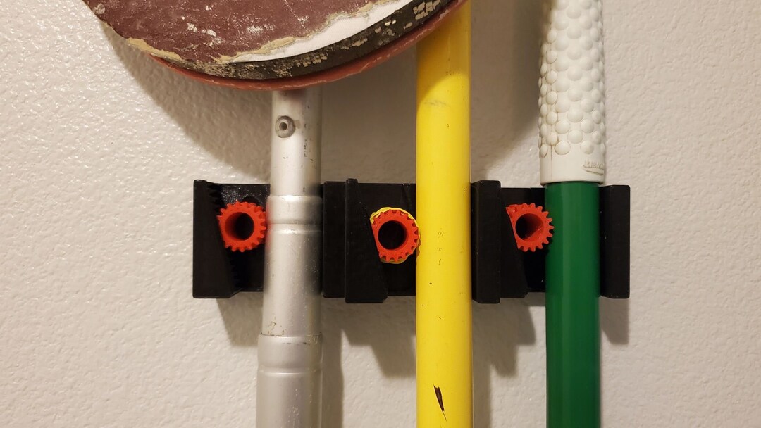 Trio Wall Mounted Gravity Broom Holder. Broom/mop Other Tools Holder ...