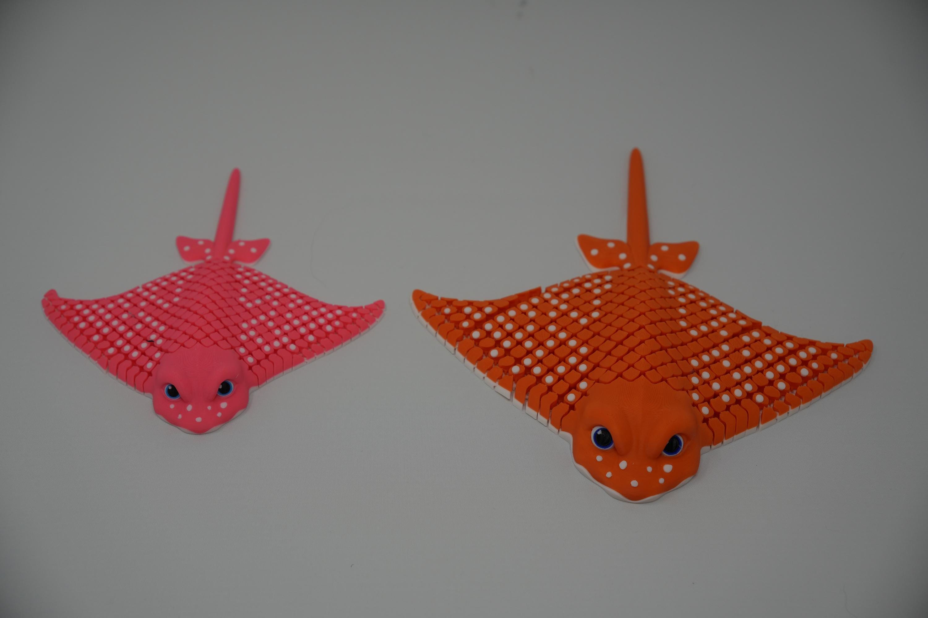 Stingray- Articulated 3d Printed-3d Stingray - Articulated Fidget Toy ...