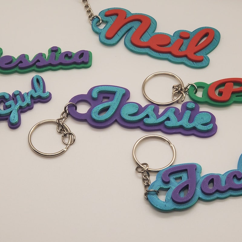 Name Keychain - Etsy