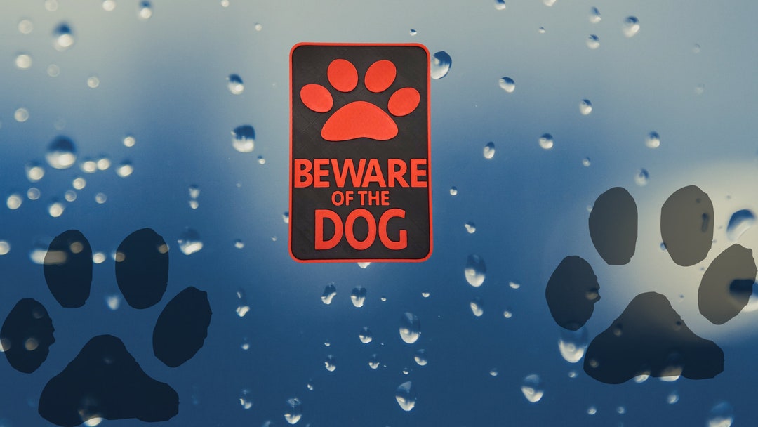 Guard Dog Sign- Beware of Dog- 3d Printed- - Etsy