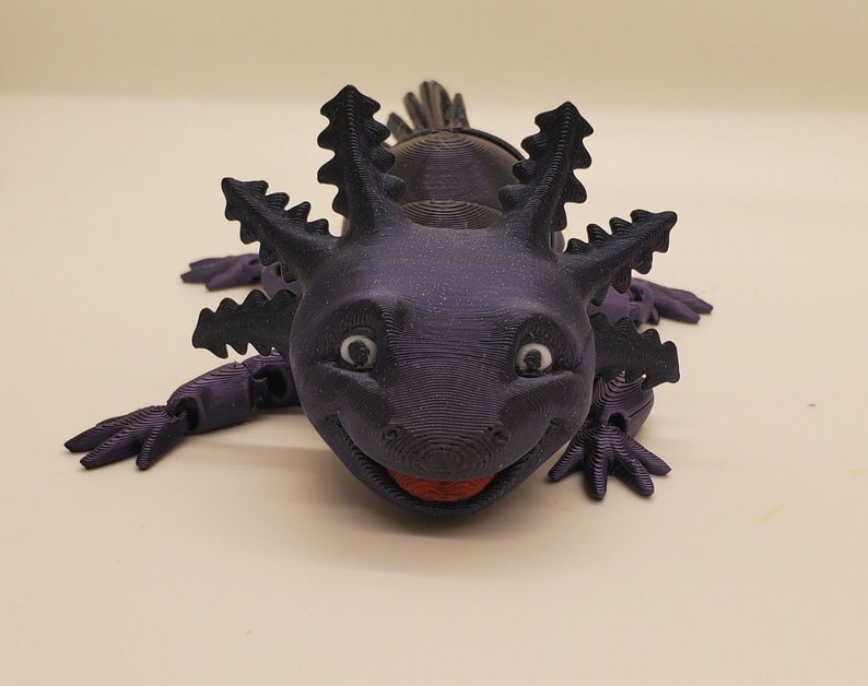 Smiling Axolotl Fidget Toy 3D Printed Articulated Axolotl Gift - Etsy