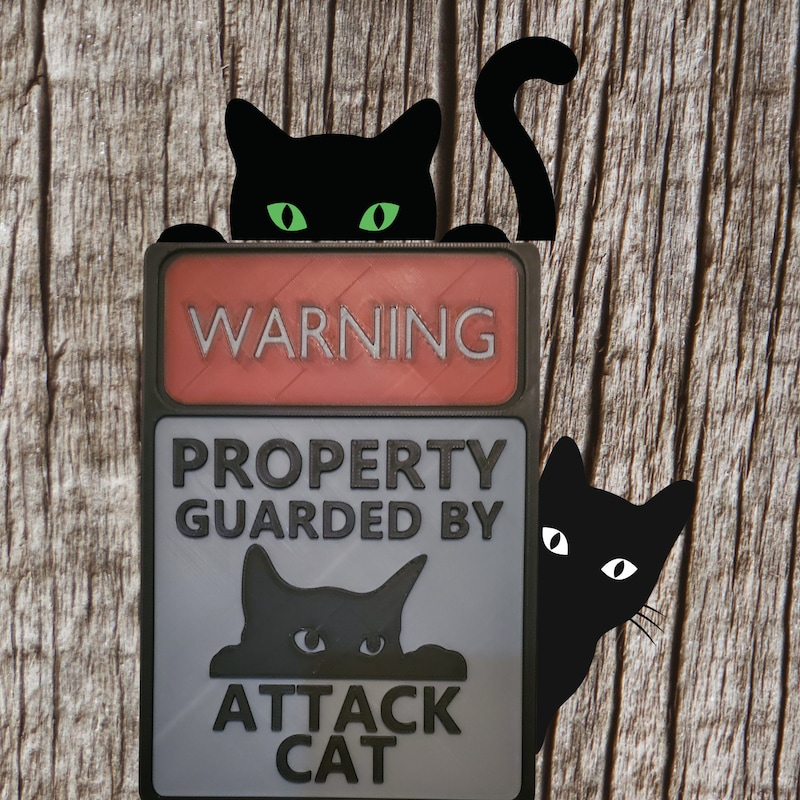 Cat Vomit Warning Sign - Etsy